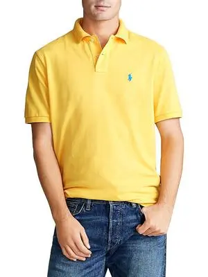 Polo Ralph Lauren Classic Fit Mesh Polo Shirt Yellow Fin
