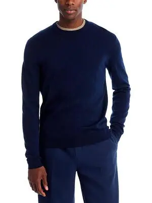 Bloomingdale'S Merino Wool Crewneck Sweater Bright Navy
