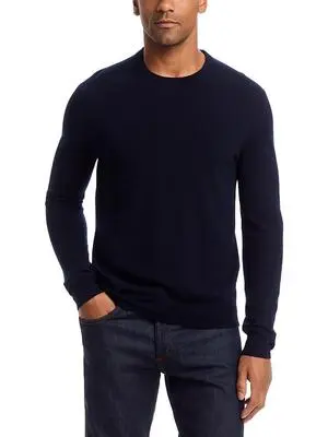 Bloomingdale'S Merino Wool Crewneck Sweater - Navy