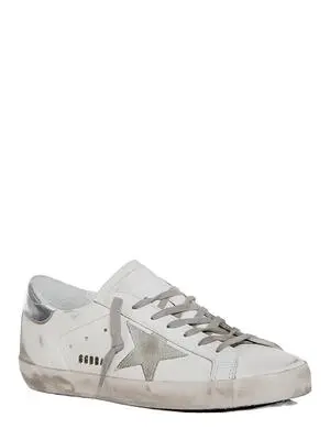 GOLDEN GOOSE Super-star Low Top Sneakers - White/gray