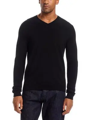 Bloomingdale'S V-neck Merino Wool Sweater - Black