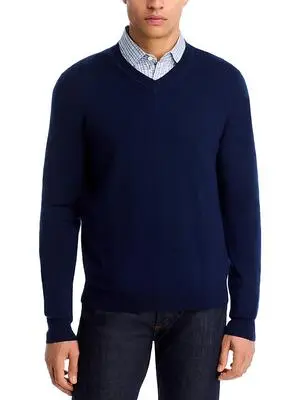 Bloomingdale'S V-neck Merino Wool Sweater - Bright Navy