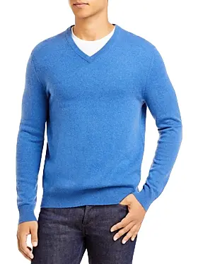 Bloomingdale'S BLOOMINGDALE'S Cashmere V-Neck Pullover Cobalt