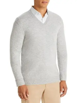 Bloomingdale'S BLOOMINGDALE'S Cashmere V-Neck Pullover Dove Grey
