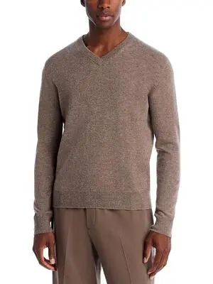 Bloomingdale'S Cashmere V-neck Pullover - Mushroom