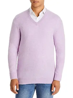 Bloomingdale'S BLOOMINGDALE'S Cashmere V-Neck Pullover Pale Lilac