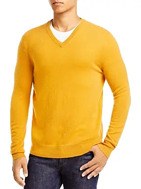 Bloomingdale'S BLOOMINGDALE'S Cashmere V-Neck Pullover Pumpkin