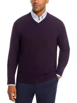 Bloomingdale'S Cashmere V-neck Pullover - Raisin