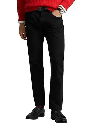Polo Ralph Lauren Stretch Varick Slim Straight Fit Jeans - Black