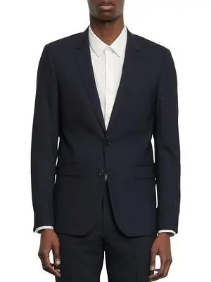 Sandro Travel Slim Fit Suit Jacket - Navy Blue