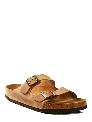 BIRKENSTOCK Arizona Slide Sandals Soft Brown