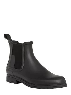 Hunter Original Refined Chelsea Rain Boots - Black