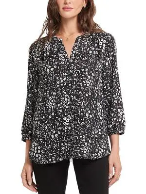 NYDJ Pintuck-Back Blouse Daniela Ditsy