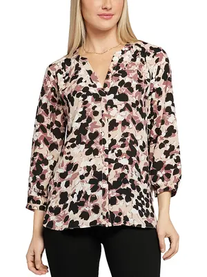 NYDJ Pintuck-Back Blouse Ellendale