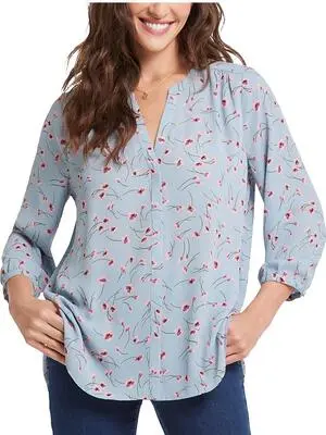 NYDJ Pintuck-Back Blouse Fall Passage