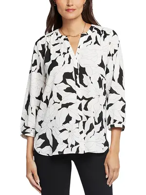 NYDJ Pintuck-Back Blouse Lalas