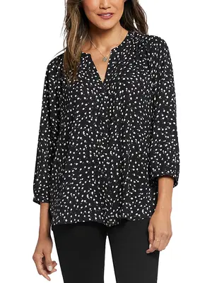 NYDJ Pintuck-Back Blouse Picadia