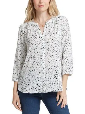 NYDJ Pintuck-Back Blouse Sprinkle