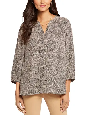 NYDJ Pintuck-Back Blouse Willwood