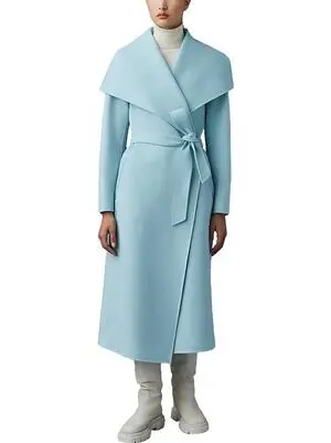 Mackage Mai Lightweight Wool Wrap Coat - Air