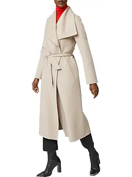 Mackage Mackage Mai Lightweight Wool Wrap Coat Sand