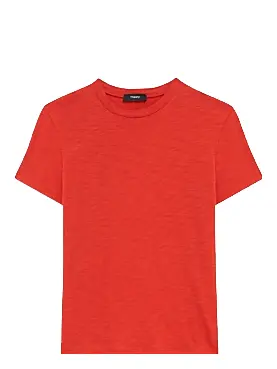 Theory Theory Apex Tiny Tee Deep Tangerine