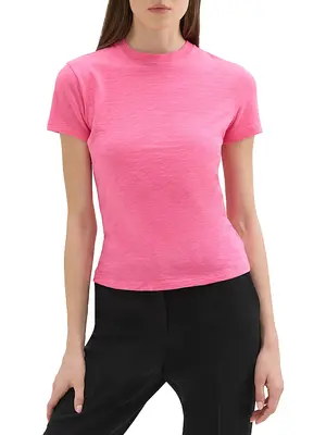 Theory Theory Apex Tiny Tee Pink Azalea