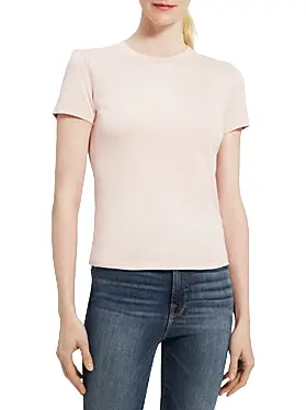 Theory Theory Apex Tiny Tee Pink Salt