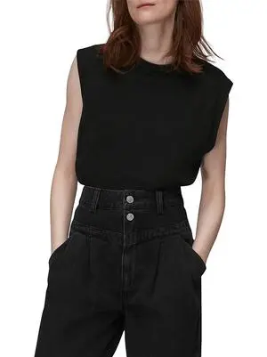 Whistles Easy Muscle Tee - Black