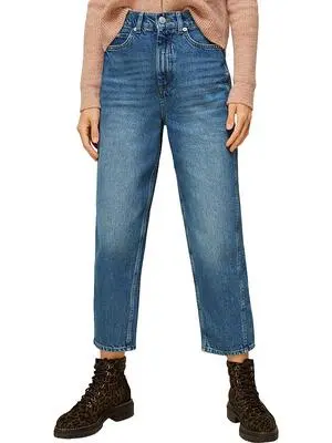 Whistles Washed Barrel Leg Jeans - Denim
