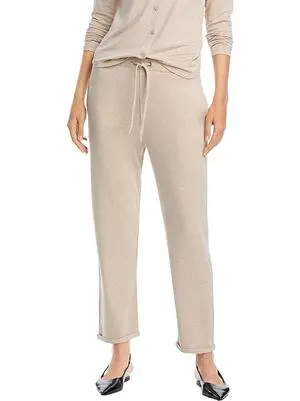 Majestic Filatures French Terry Cuffed Pants Ecru Chine