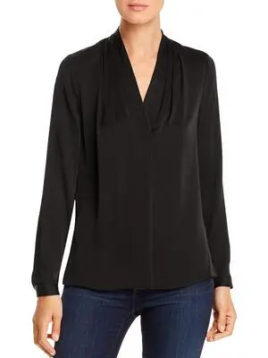 Kobi Halperin Kobi Halperin Nellie Silk-Blend Pleated Blouse Black