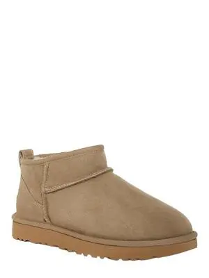 UGG Classic Ultra Mini Shearling Booties Antelope