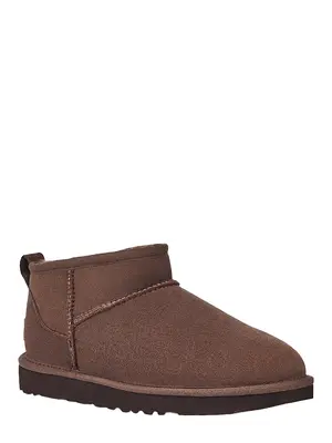 UGG Classic Ultra Mini Shearling Booties Burnt Cedar