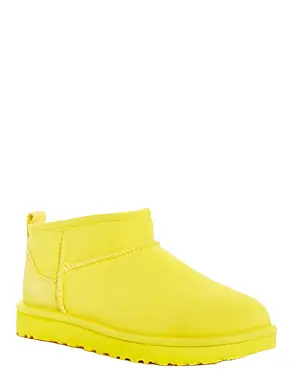 UGG Classic Ultra Mini Shearling Booties Canary