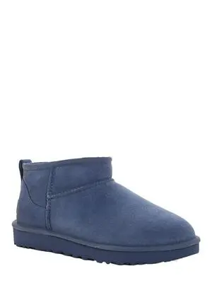 UGG Classic Ultra Mini Shearling Booties Desert Blue