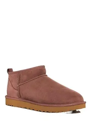 UGG UGG Classic Ultra Mini Shearling Booties Portobello