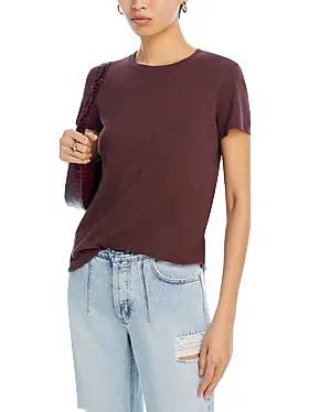 ATM Anthony Thomas Melillo ATM Anthony Thomas Melillo Schoolboy Crewneck Tee Chocolate