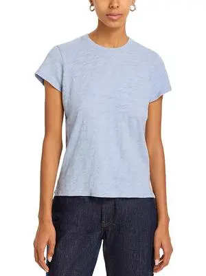 ATM Anthony Thomas Melillo Schoolboy Crewneck Tee - Cool Water