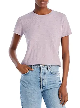 ATM Anthony Thomas Melillo ATM Anthony Thomas Melillo Schoolboy Crewneck Tee Deep Lilac