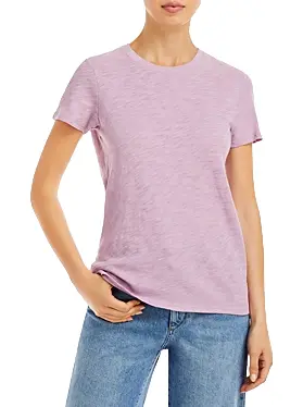 ATM Anthony Thomas Melillo ATM Anthony Thomas Melillo Schoolboy Crewneck Tee Hyacinth
