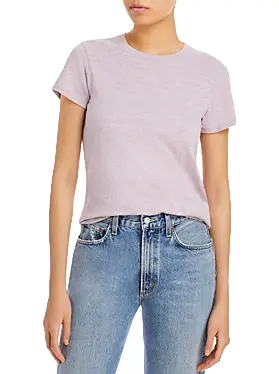 ATM Anthony Thomas Melillo ATM Anthony Thomas Melillo Schoolboy Crewneck Tee Lilac