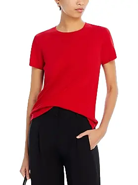 ATM Anthony Thomas Melillo ATM Anthony Thomas Melillo Schoolboy Crewneck Tee Lipstick