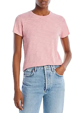 ATM Anthony Thomas Melillo ATM Anthony Thomas Melillo Schoolboy Crewneck Tee Pink