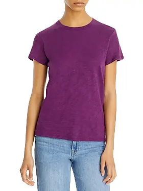 ATM Anthony Thomas Melillo ATM Anthony Thomas Melillo Schoolboy Crewneck Tee Plum