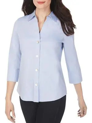 Foxcroft Paityn Non-Iron Shirt Blue Wave