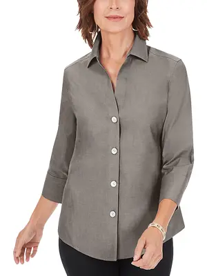 Foxcroft Paityn Non-Iron Shirt Charcoal