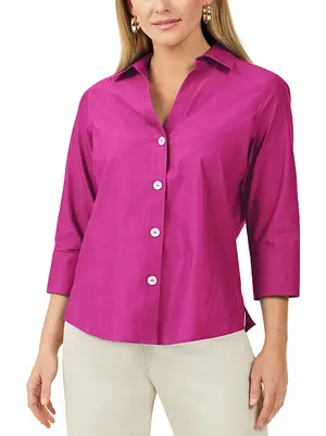 Foxcroft Paityn Non-Iron Shirt Fuchsia