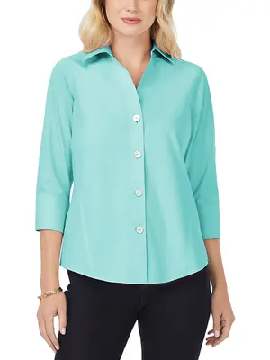 Foxcroft Paityn Non-Iron Shirt Oceanside