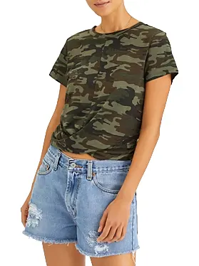 Sanctuary High Street Twist Tee Organic Camo